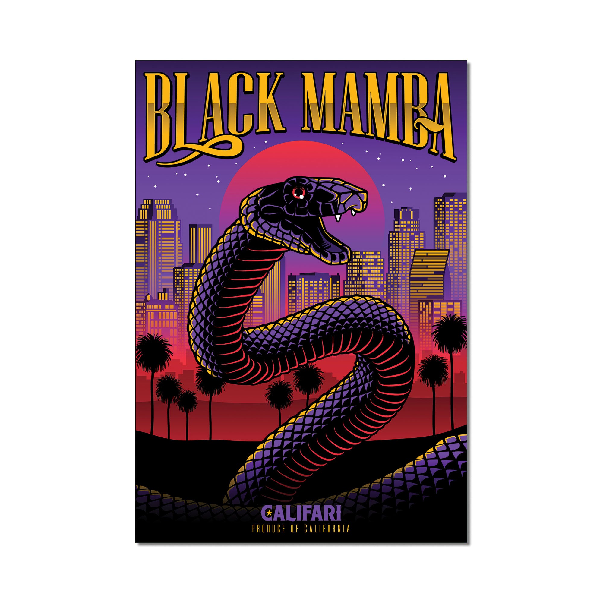 Black Mamba 13 x 19 Lithograph Poster – Califari